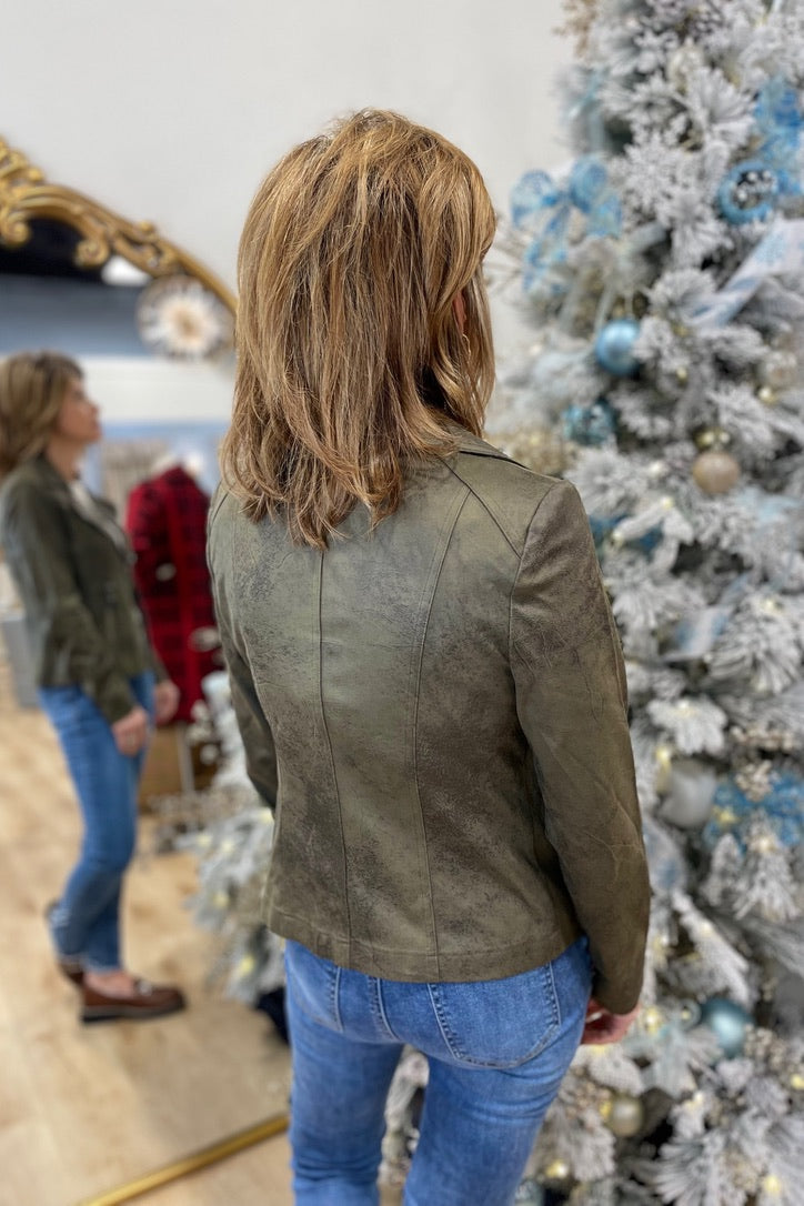 Charlie B Moto Jacket Spruce– Expectations Too