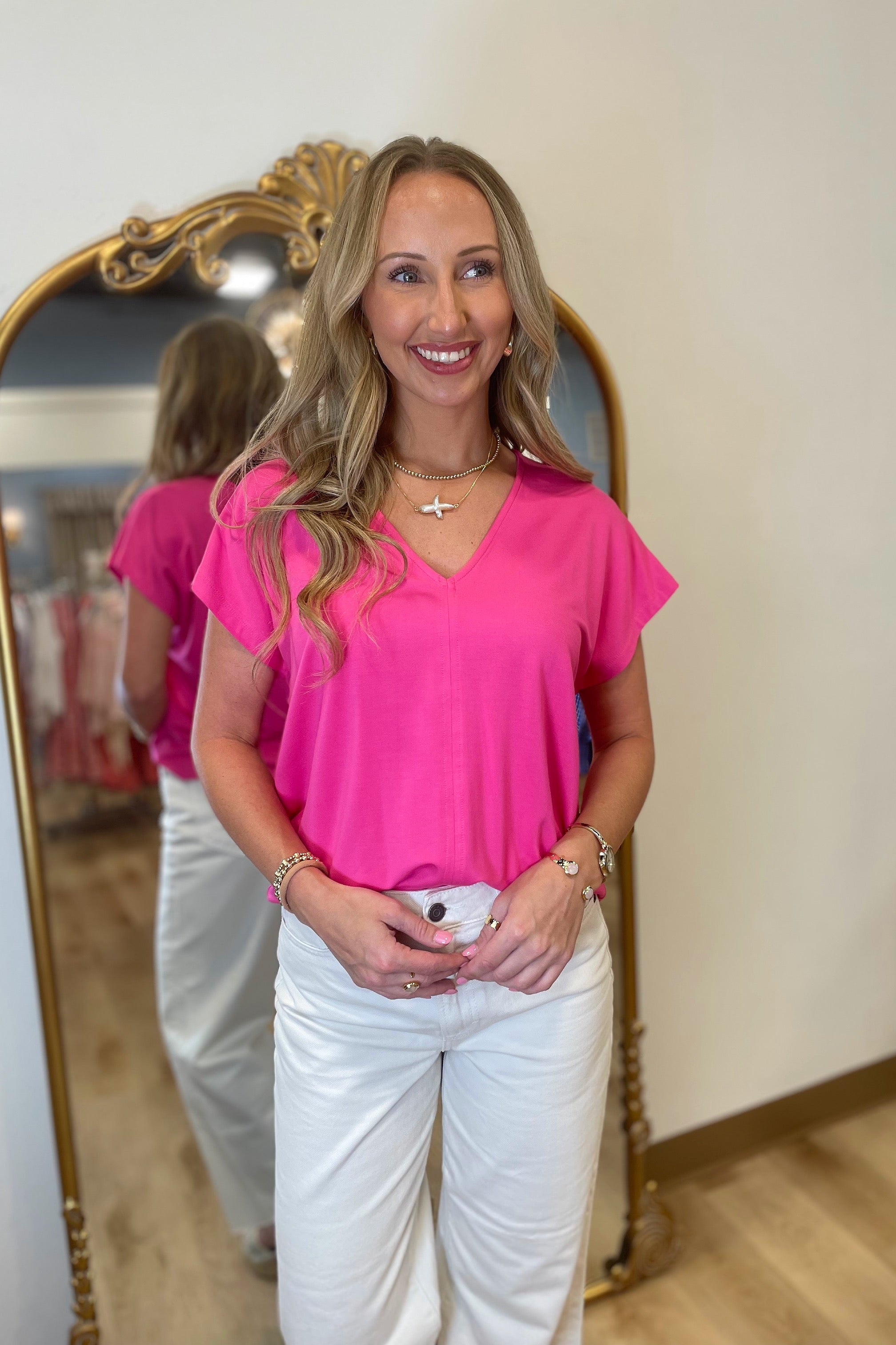 Easy Summer Top Pink – Expectations Too