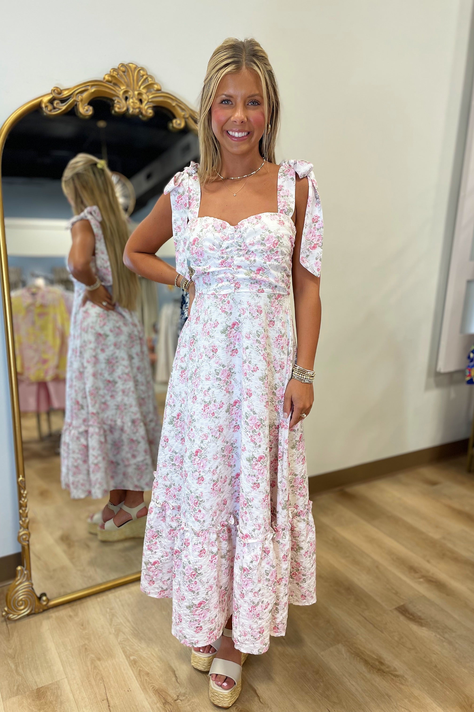 Bloom & Grace Maxi Dress Pink – Expectations Too