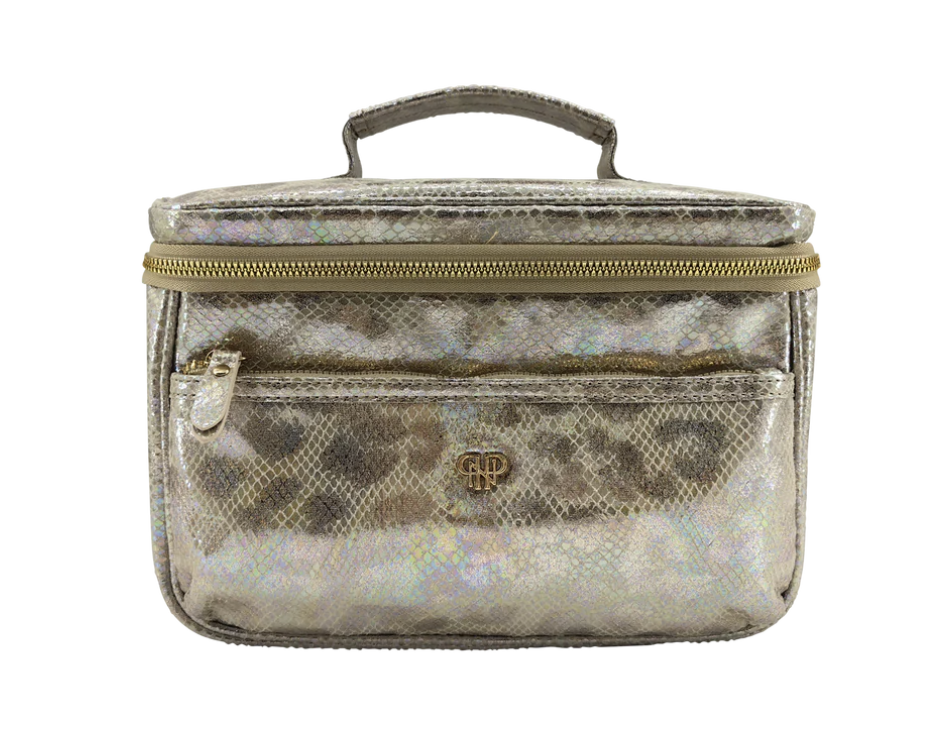 PurseN Classic Train Case Glimmer Leopard– Expectations Too