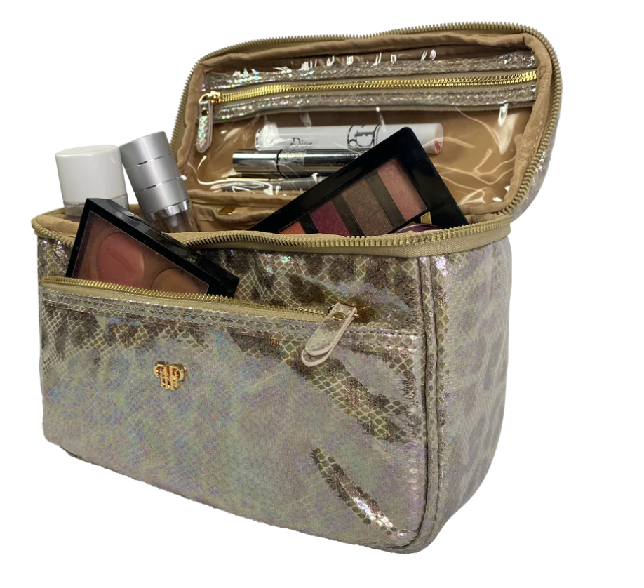 PurseN Classic Train Case Glimmer Leopard– Expectations Too